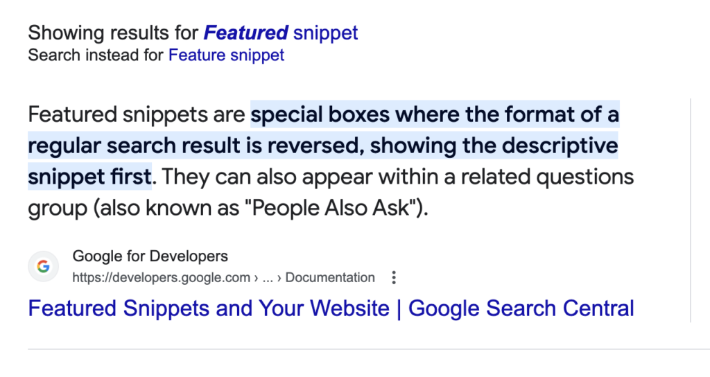 Featured Snippet | Digital Marketing Singapore